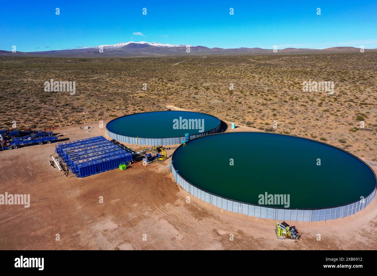 battery of water tanks in reservoir Stock Photo - Alamy