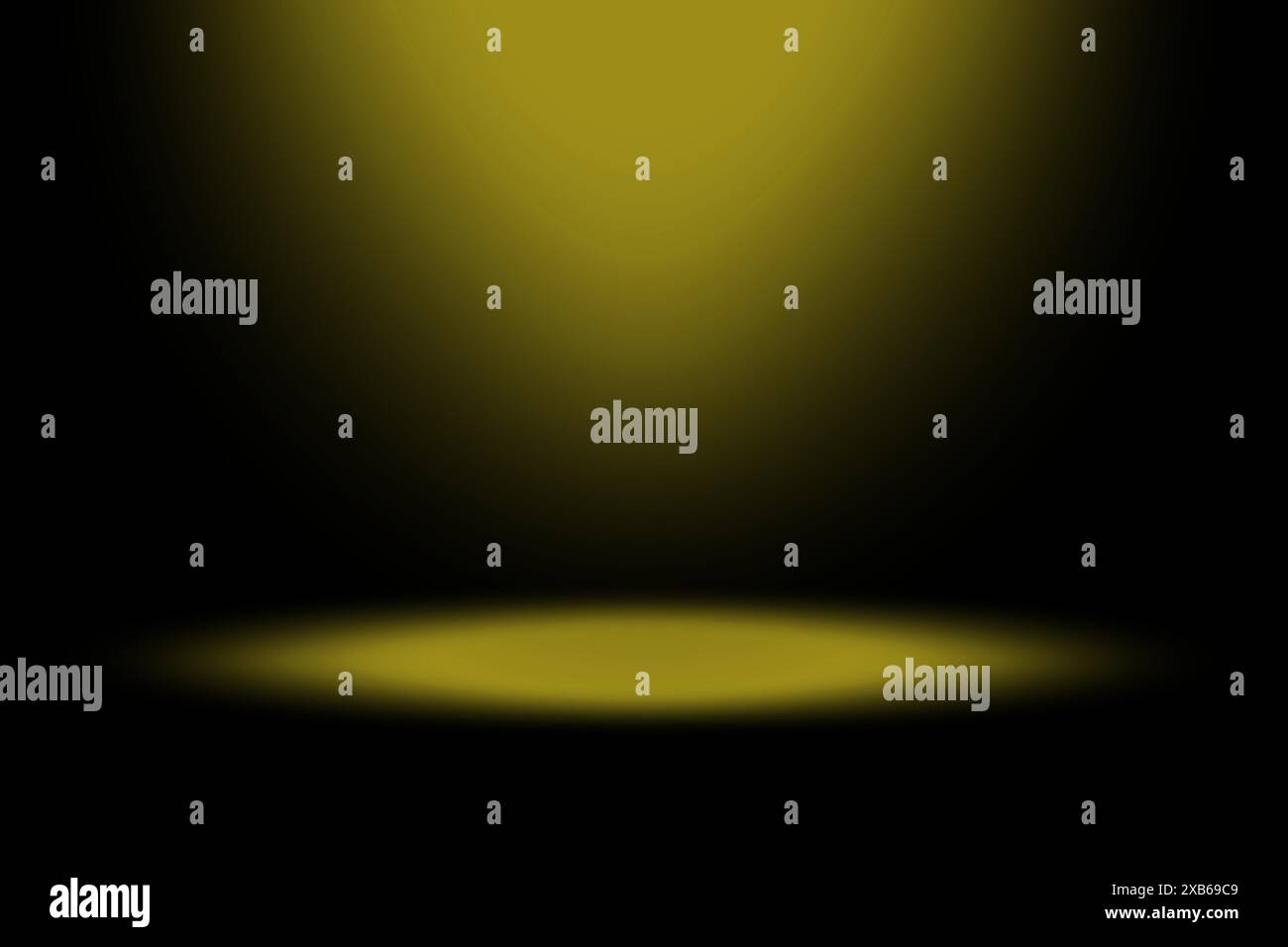 Vector spotlight background. Yellow gradient shading. Light source ...