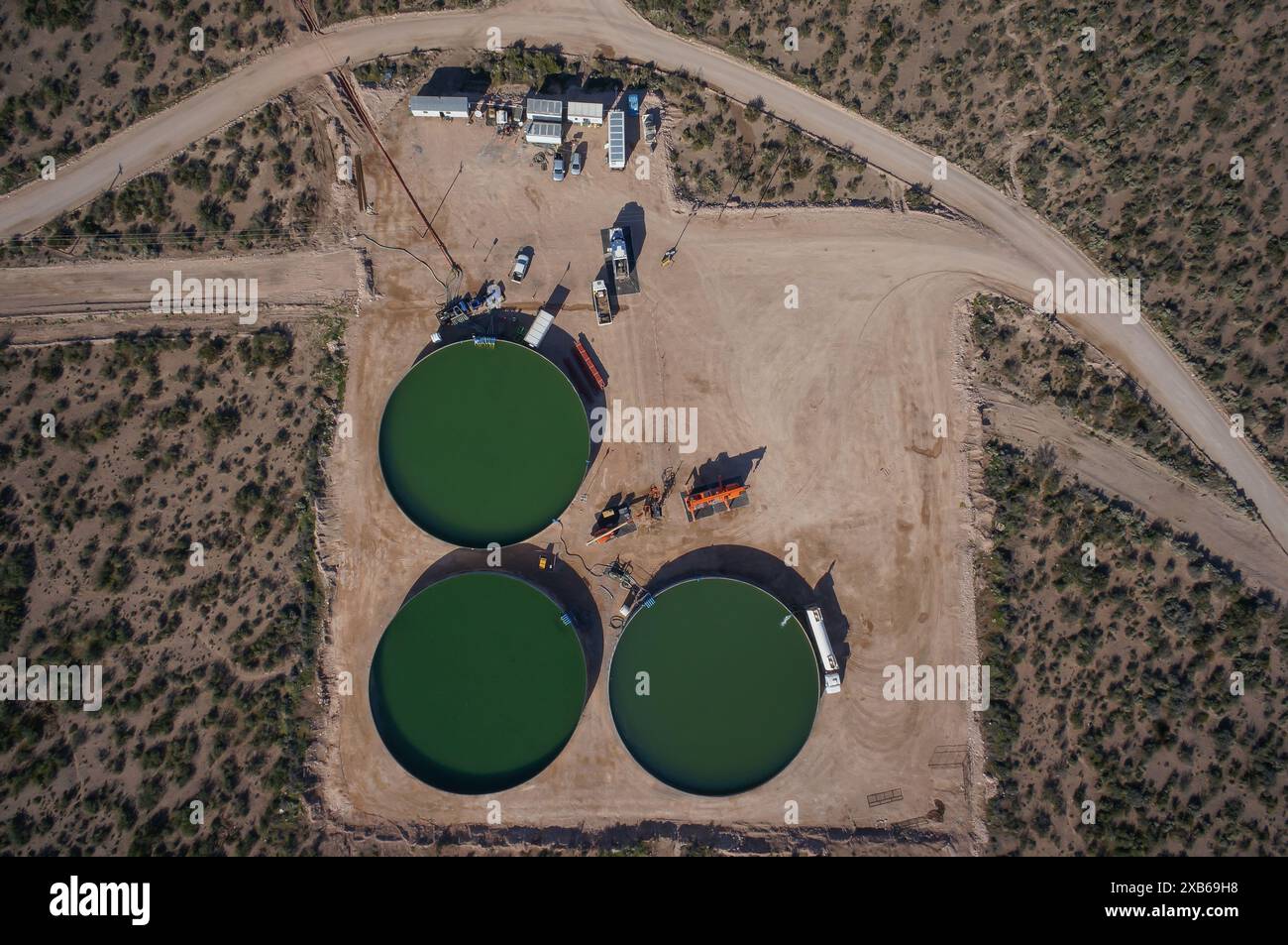 battery of water tanks in reservoir Stock Photo - Alamy