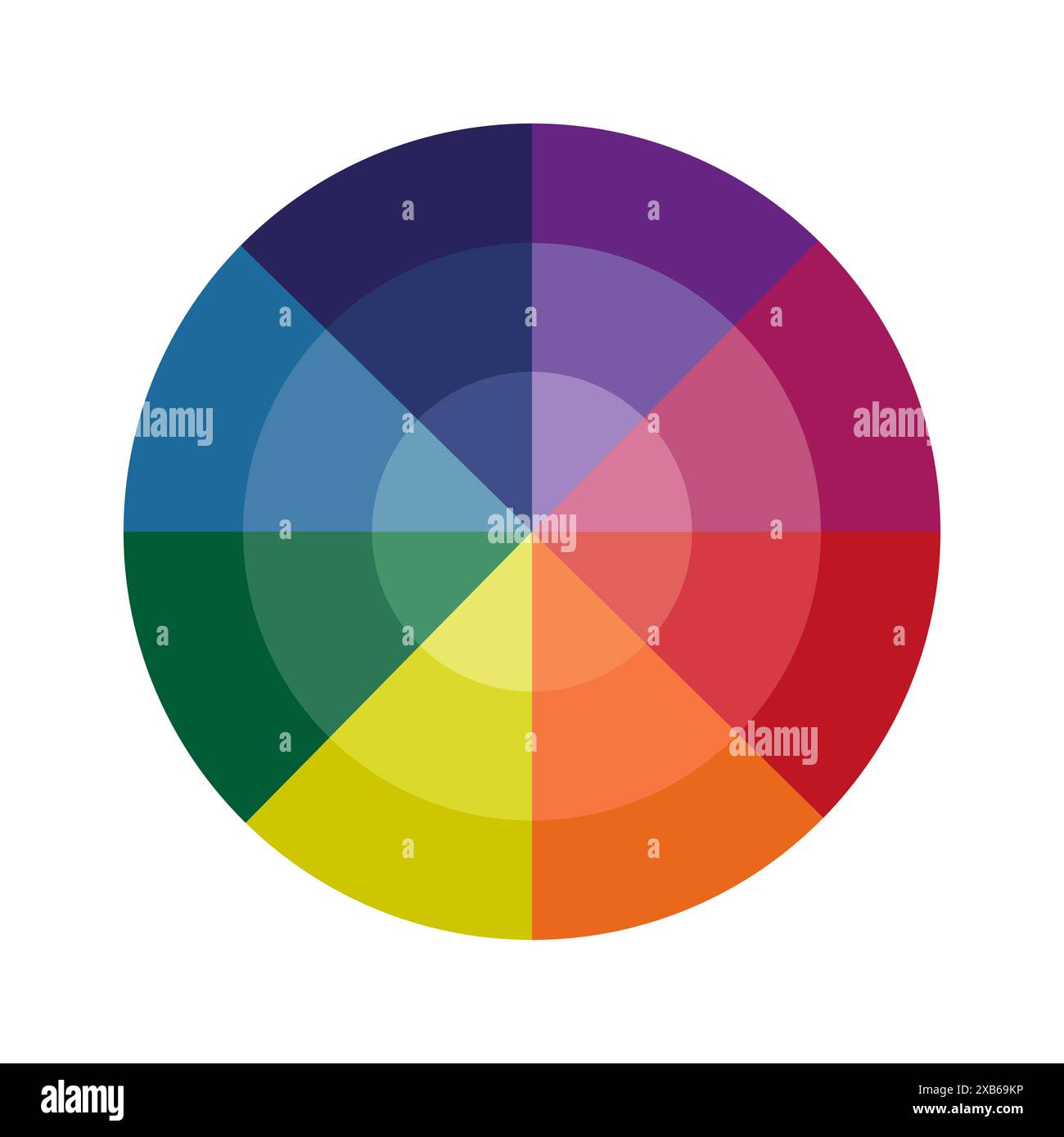 Color wheel vector. Circular spectrum chart. Gradient hues design ...