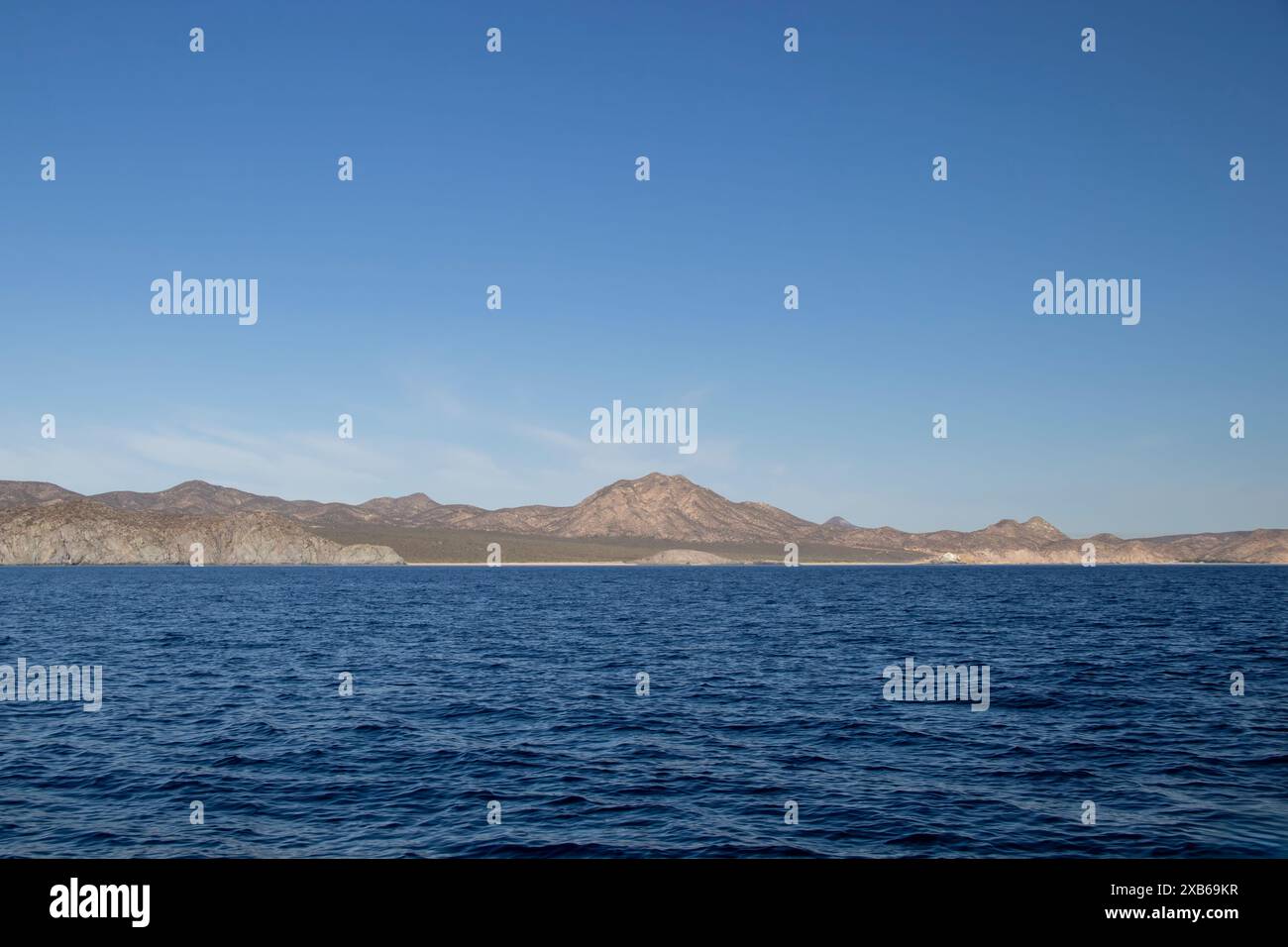 The rural coast line near La Ventana in Baja California Sur, Mexico ...