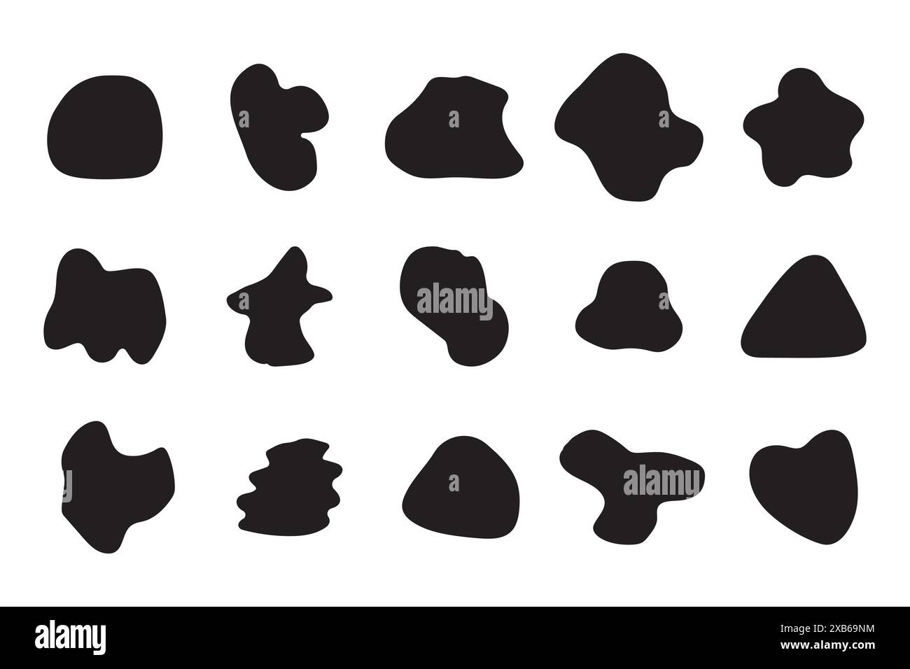 Abstract organic shapes collection. Silhouette Vector forms. Modern art ...
