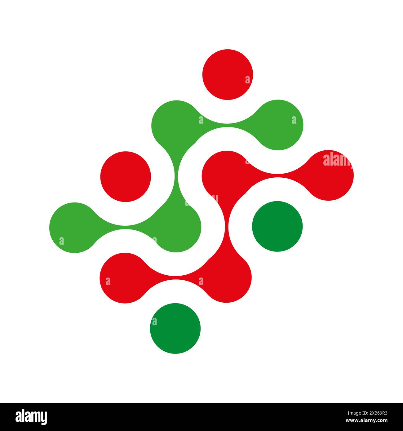 Abstract arrangement of interconnected shapes hi-res stock photography and images - Alamy