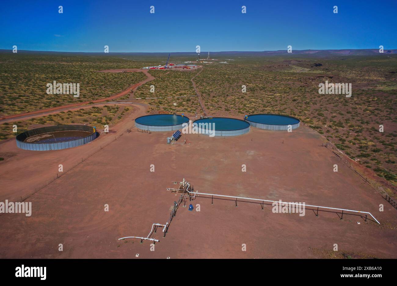 battery of water tanks in reservoir Stock Photo - Alamy