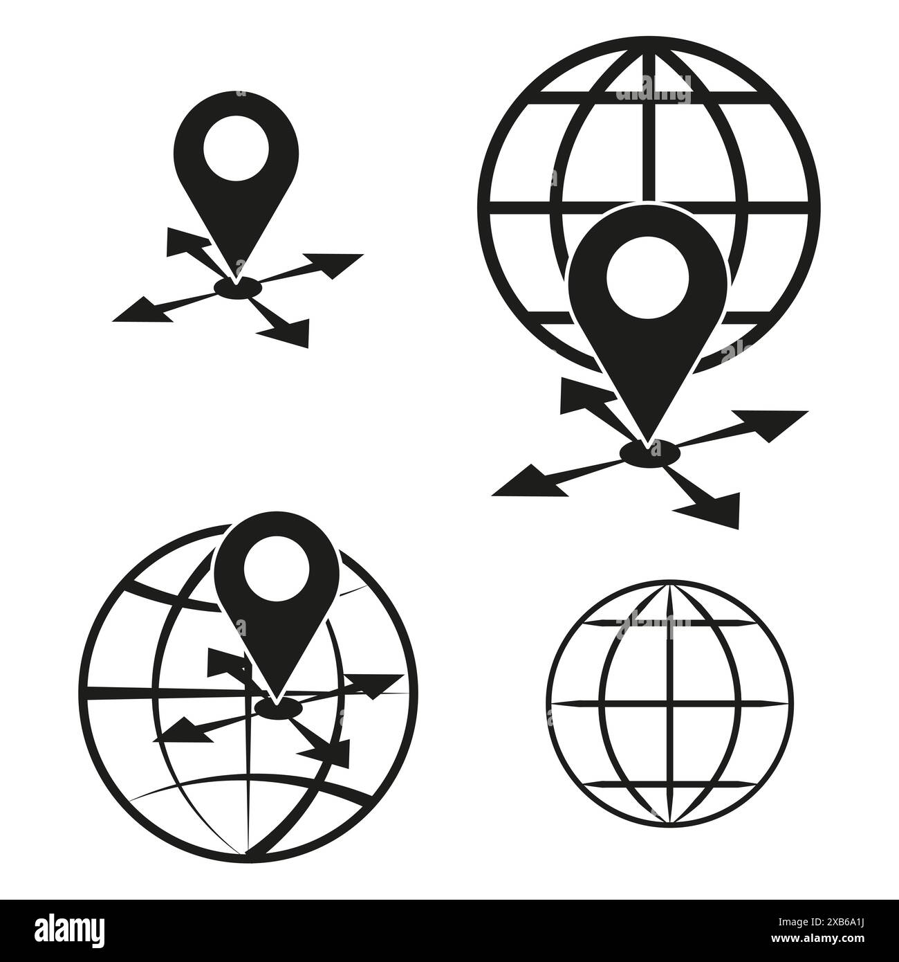 Map arrows Cut Out Stock Images & Pictures - Alamy