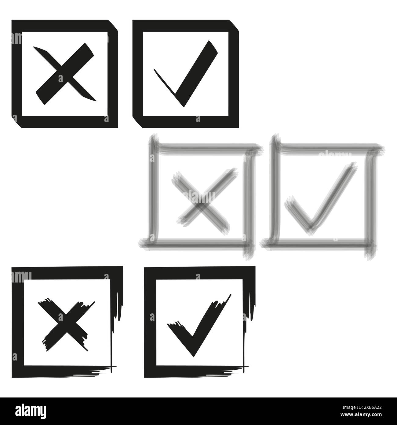 Irregular checkmark hi-res stock photography and images - Alamy