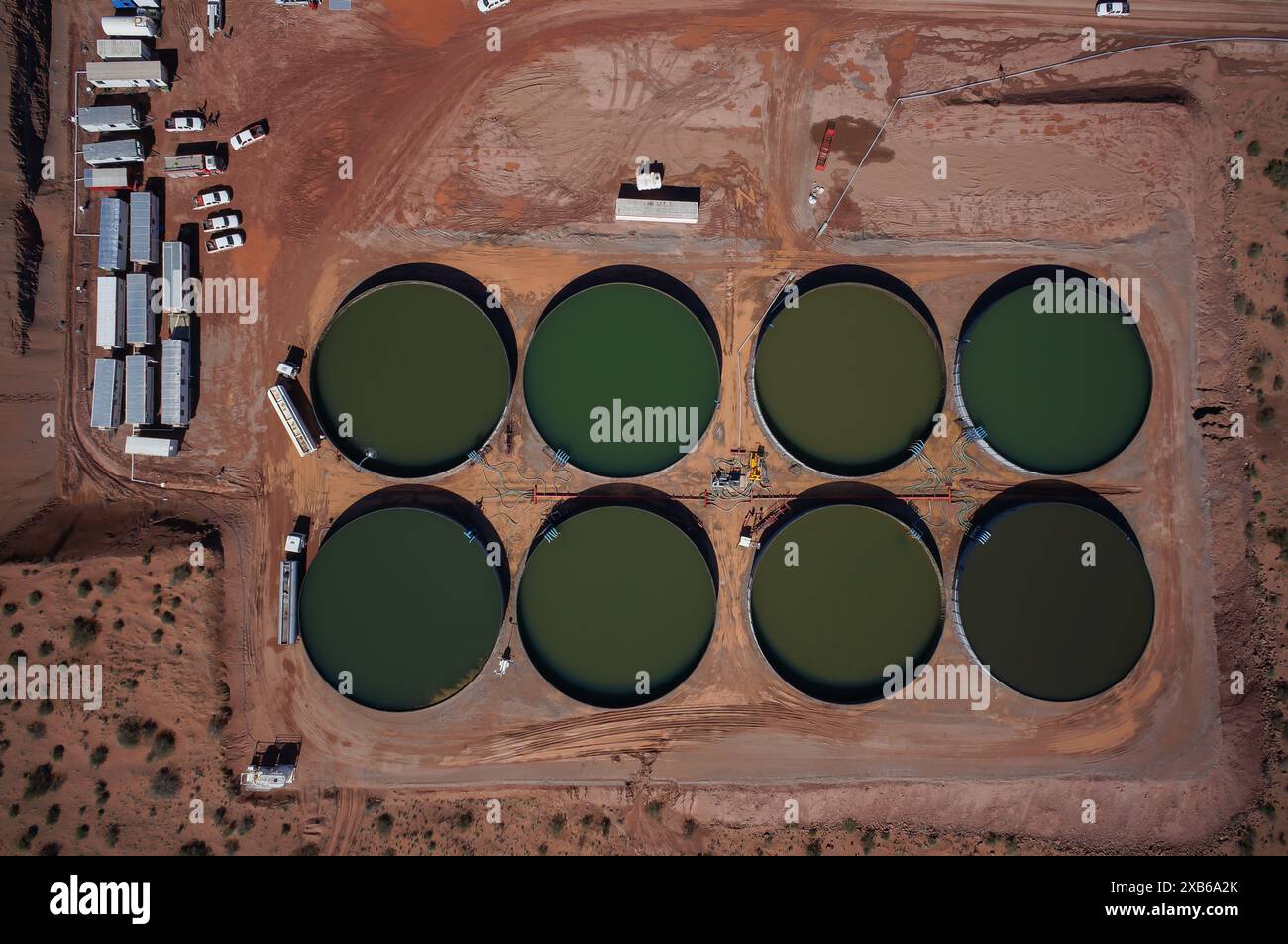 battery of water tanks in reservoir Stock Photo - Alamy