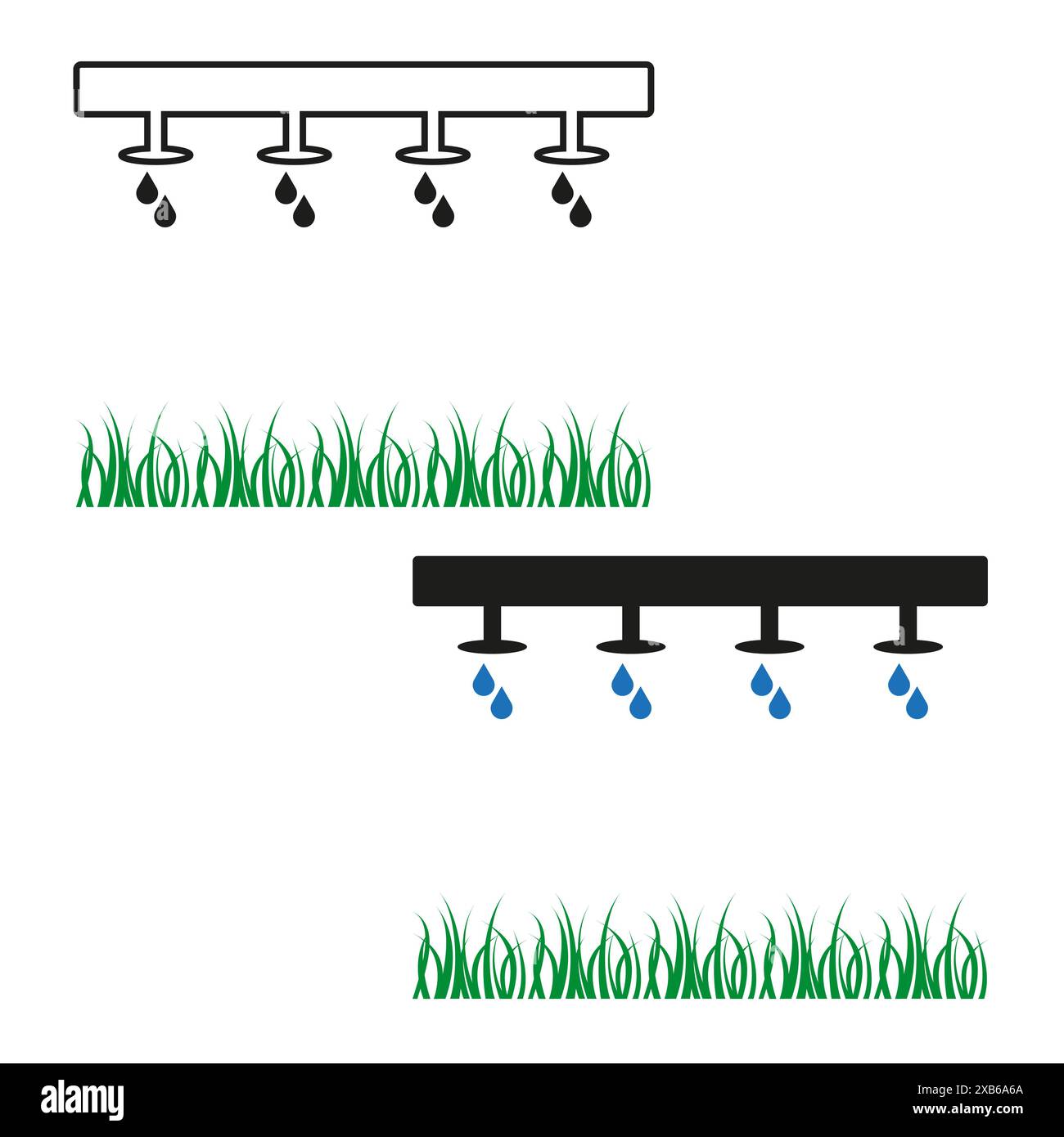 Drip irrigation system Stock Vector Images - Alamy