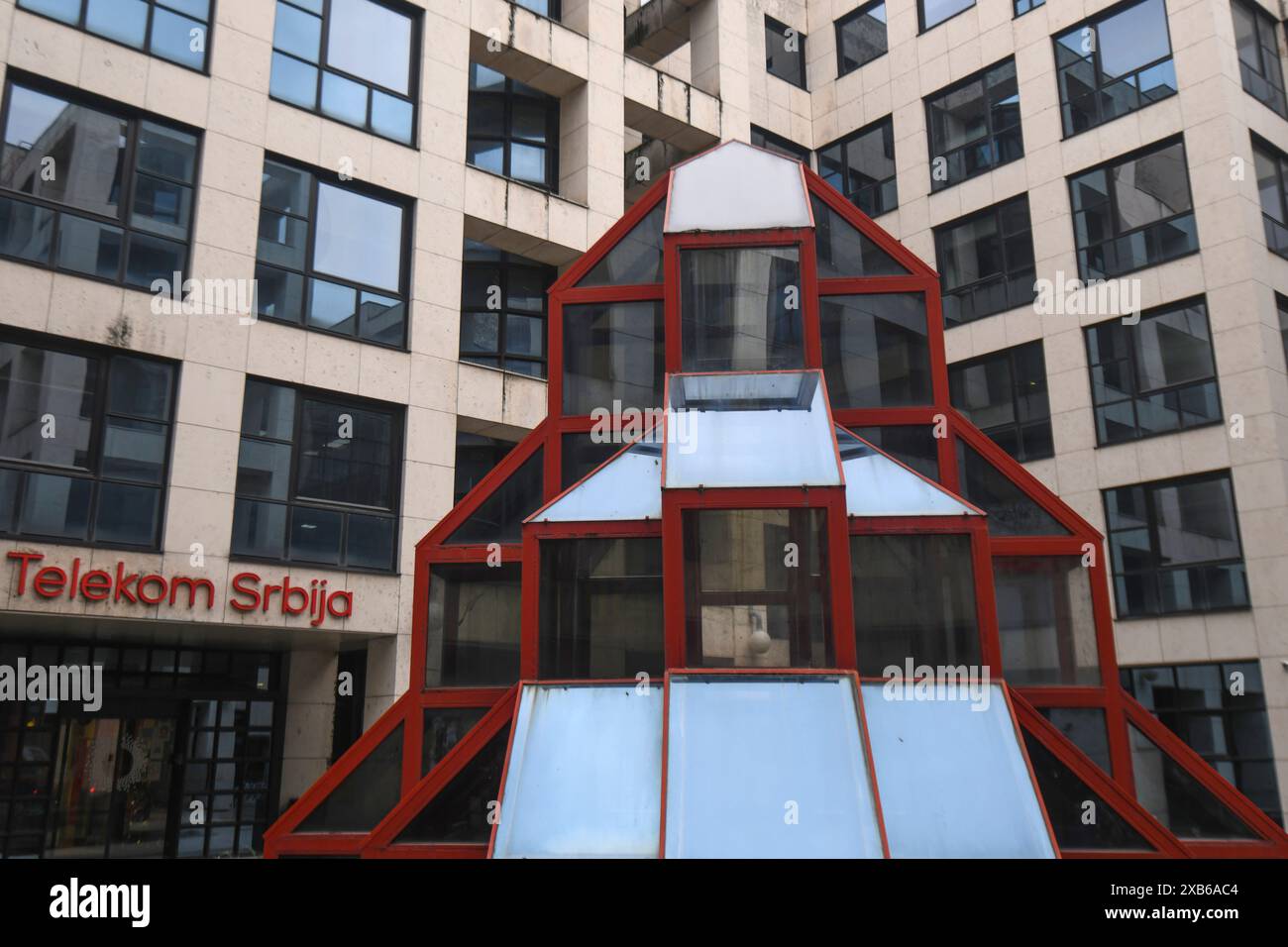 Telekom Srbija headquarters in New Belgrade. Serbia Stock Photo - Alamy