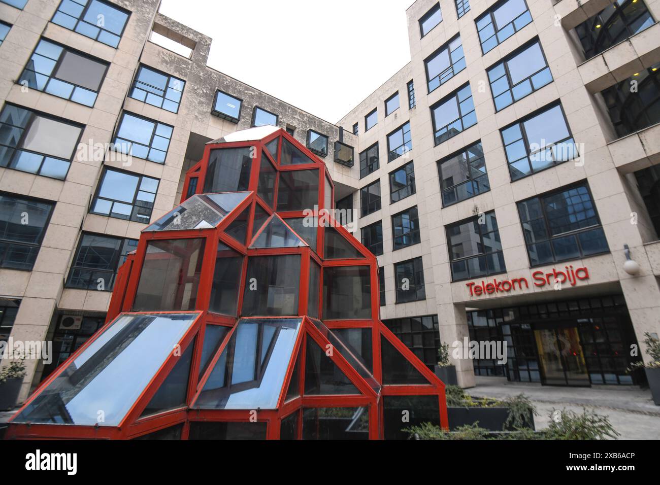 Telekom Srbija headquarters in New Belgrade. Serbia Stock Photo - Alamy