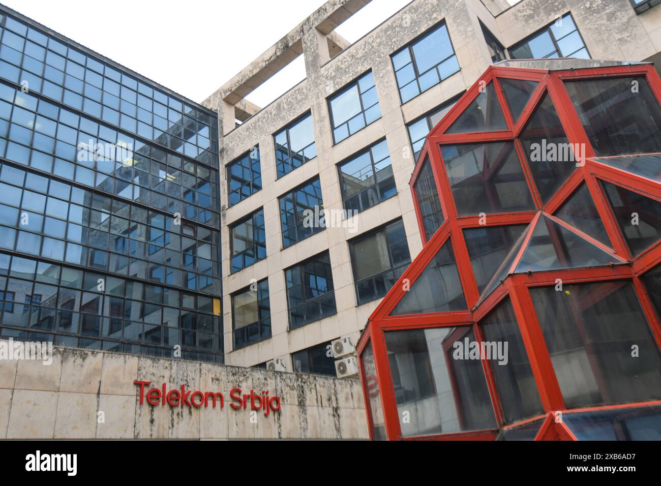 Telekom Srbija headquarters in New Belgrade. Serbia Stock Photo - Alamy