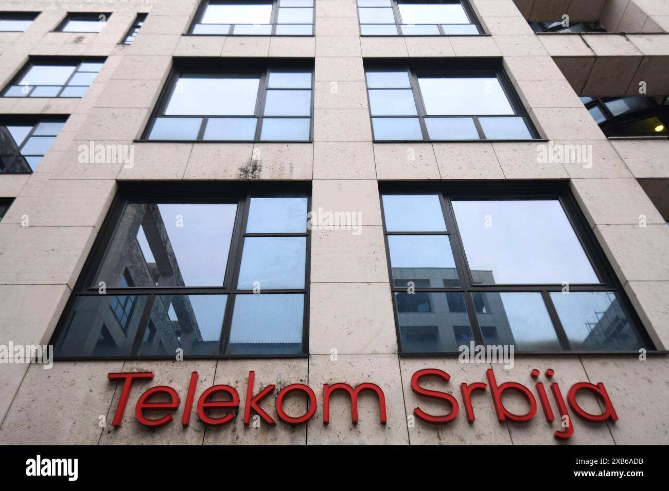Telekom Srbija headquarters in New Belgrade. Serbia Stock Photo - Alamy