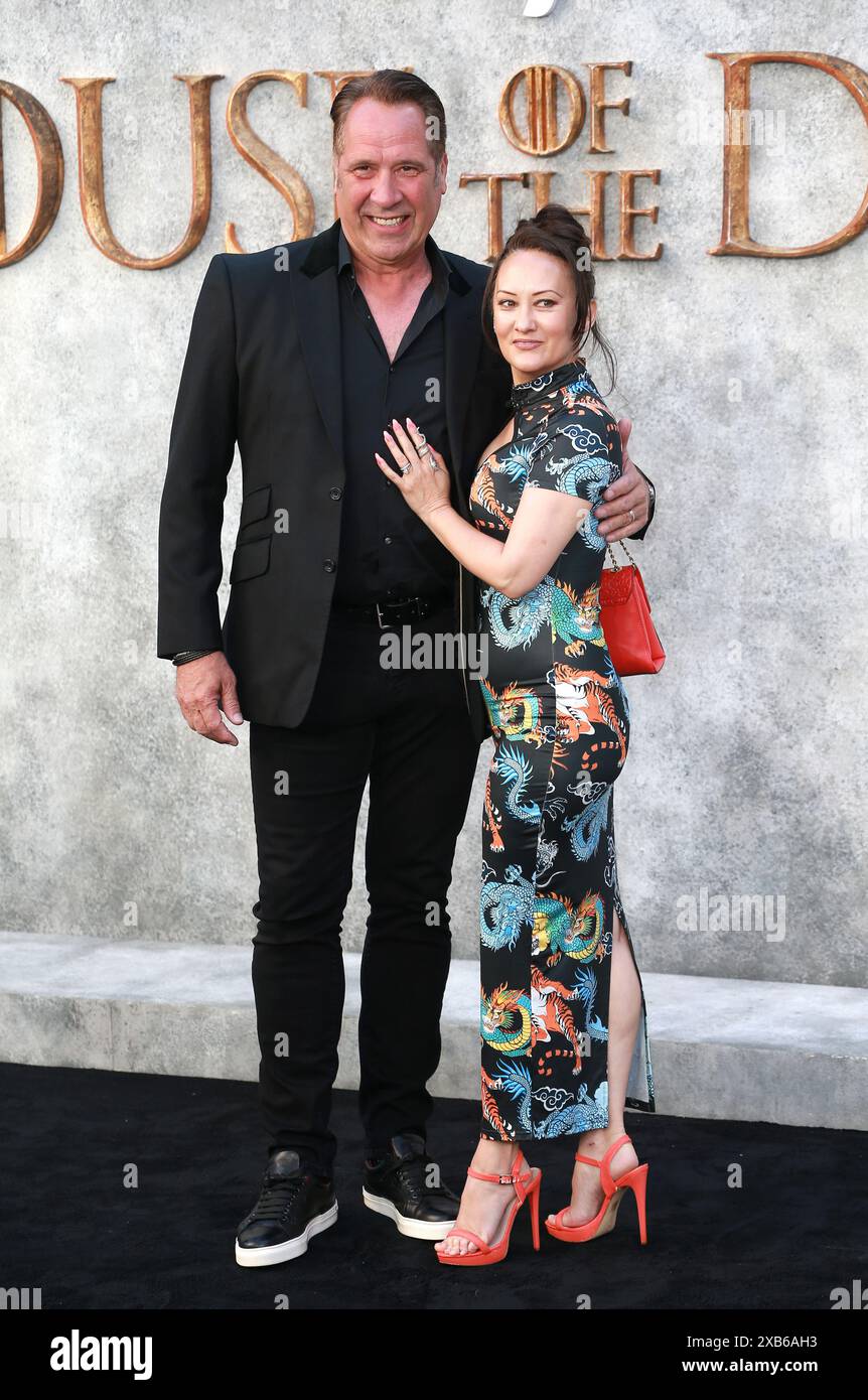 London, UK. 10th June, 2024. David Seaman and Frankie Poultney attend ...