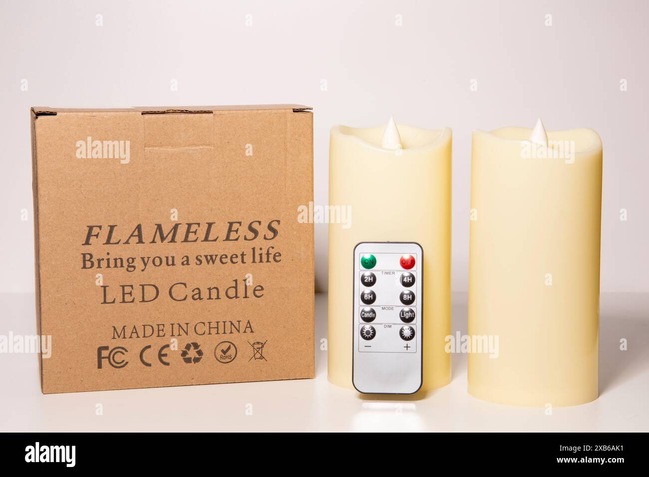 Flameless LED Candles Stock Photo - Alamy