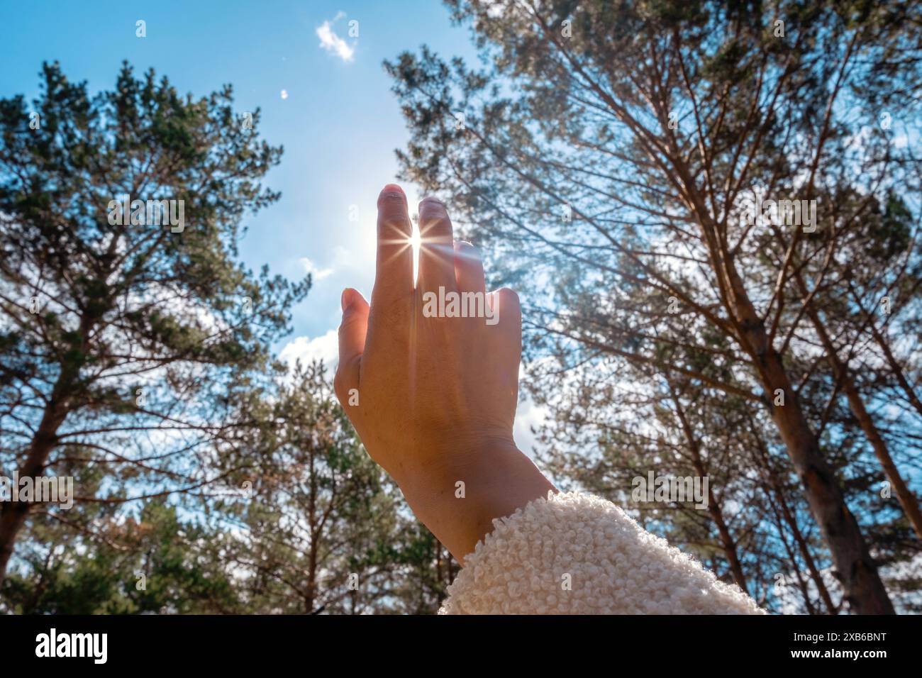 Human hand reaching toward hi-res stock photography and images - Alamy