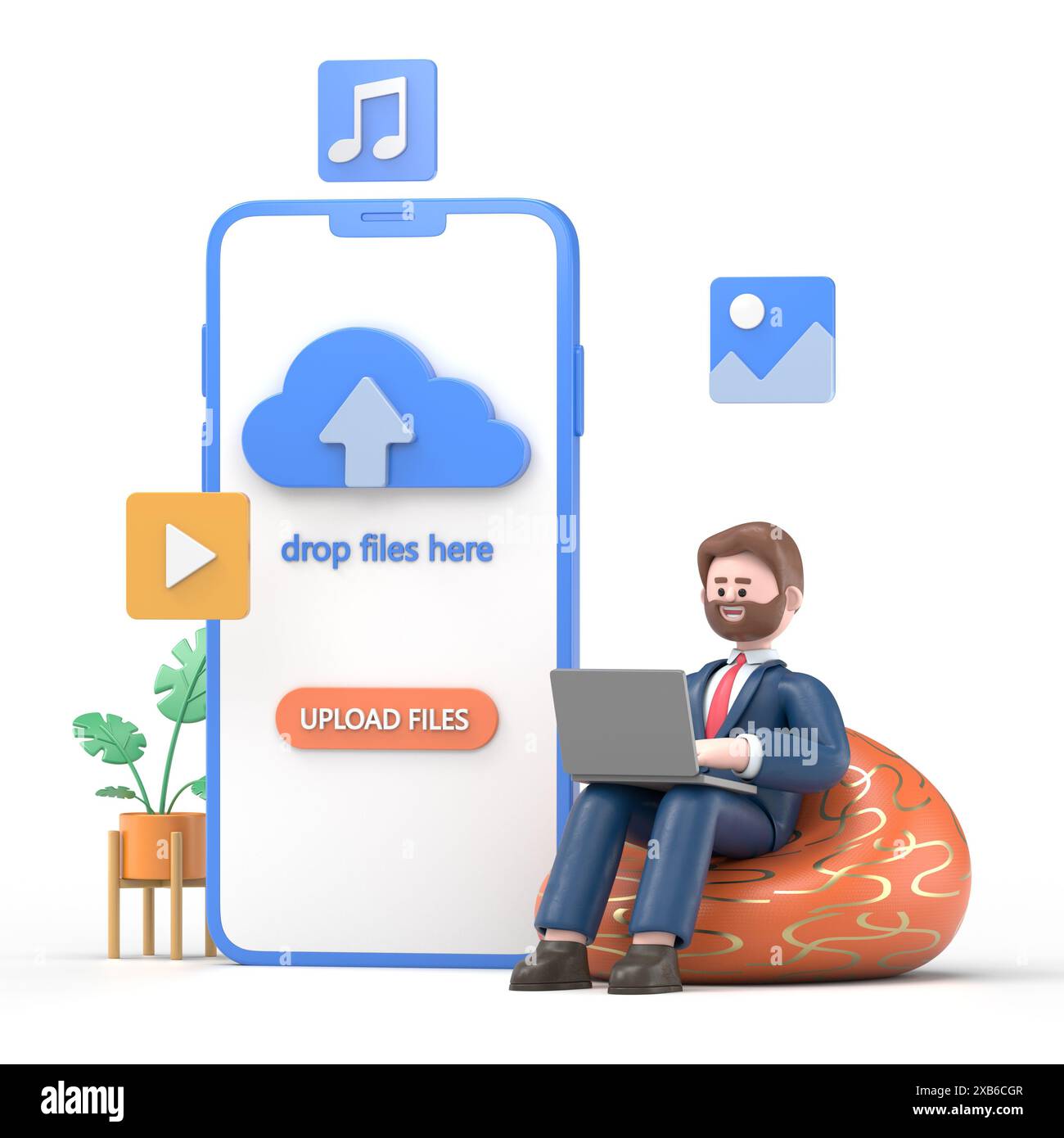 White european man landing hi-res stock photography and images - Alamy