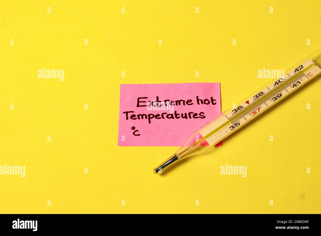 environmental concept and indication of extreme temperatures ...