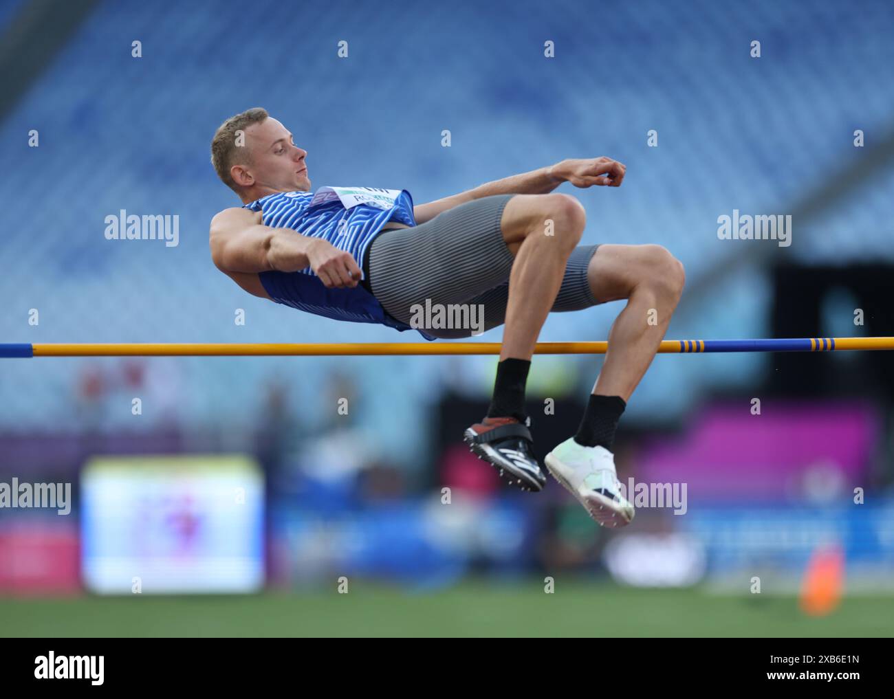 Rome, Italy. 10th June, 2024. Johannes Erm of Estonia competes during ...
