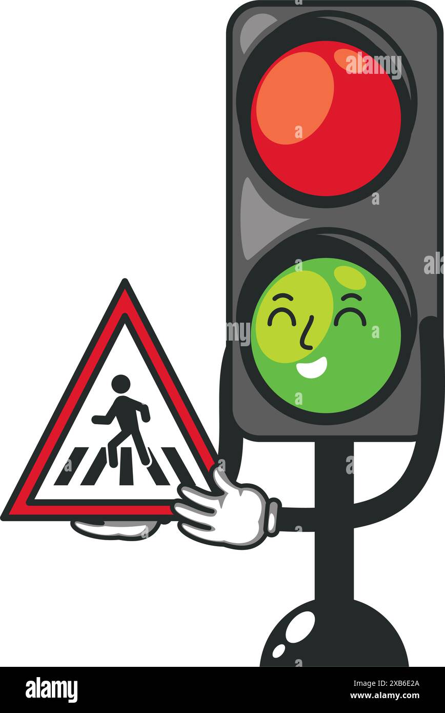 Pedestrian crossing with traffic lights Cut Out Stock Images & Pictures ...