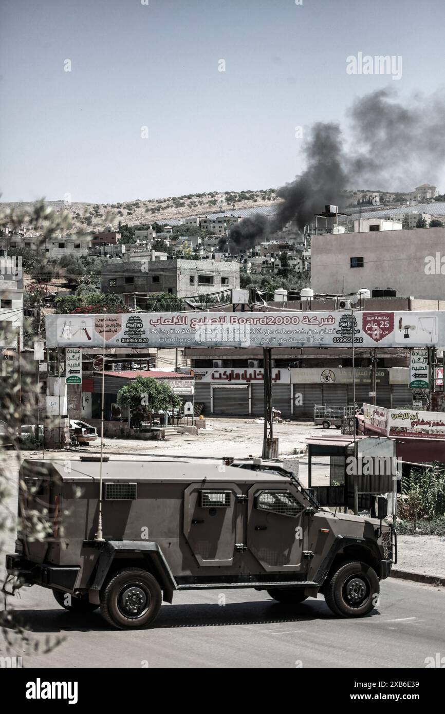 Israeli military mechanisms are seen during the military operation in ...
