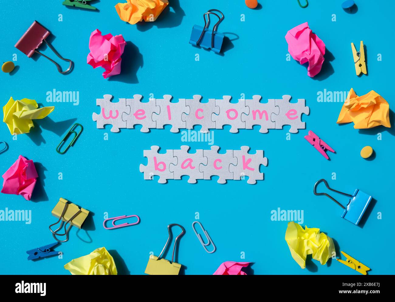 Educational greeting announcement for students and teacher. Saying ...