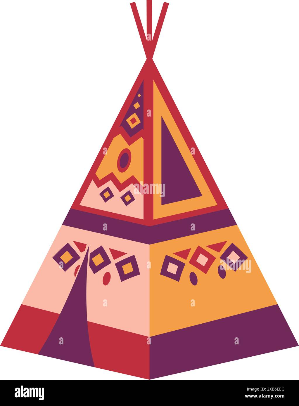 Native american wigwam teepee Stock Vector Images - Alamy