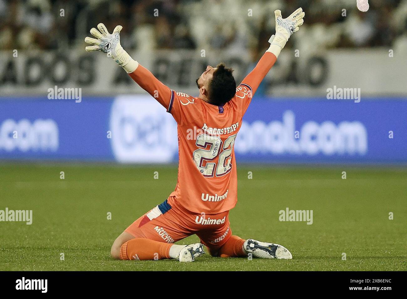Rio de Janeiro, Brazil, May 5, 2024. Soccer goalkeeper Marcos Felipe of ...