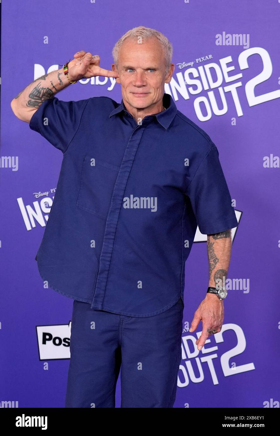 Flea, a cast member in "Inside Out 2," poses at the premiere of the ...