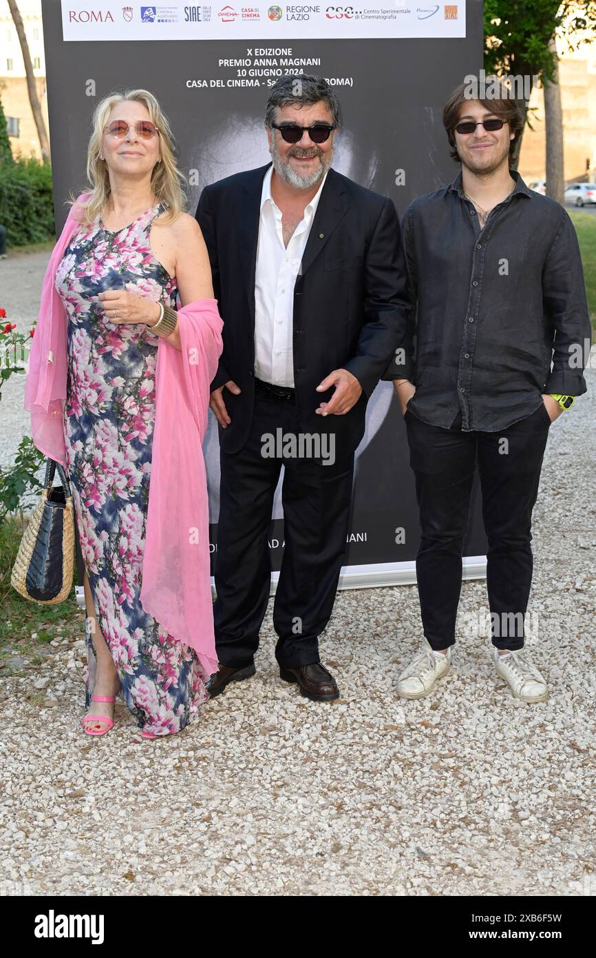 Rome, Italy. 10th June, 2024. Emanuela Rossi (l), Francesco Pannofino ...
