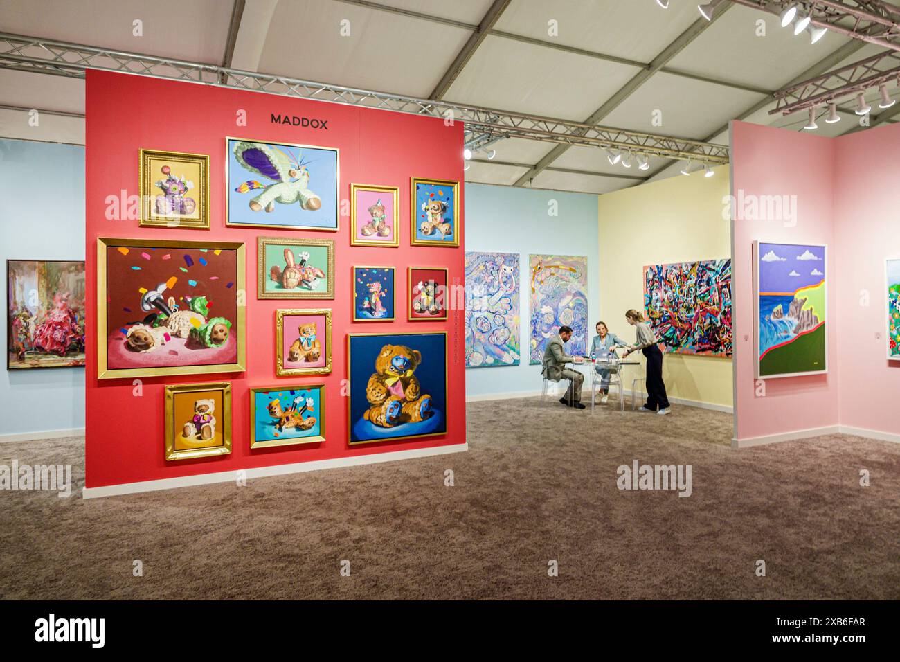 Miami Florida,Art Miami contemporary fair,Art Basel Week,inside ...