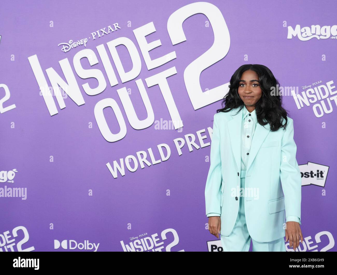 Ayo Edebiri arrives at the Disney And Pixar's INSIDE OUT 2 World ...