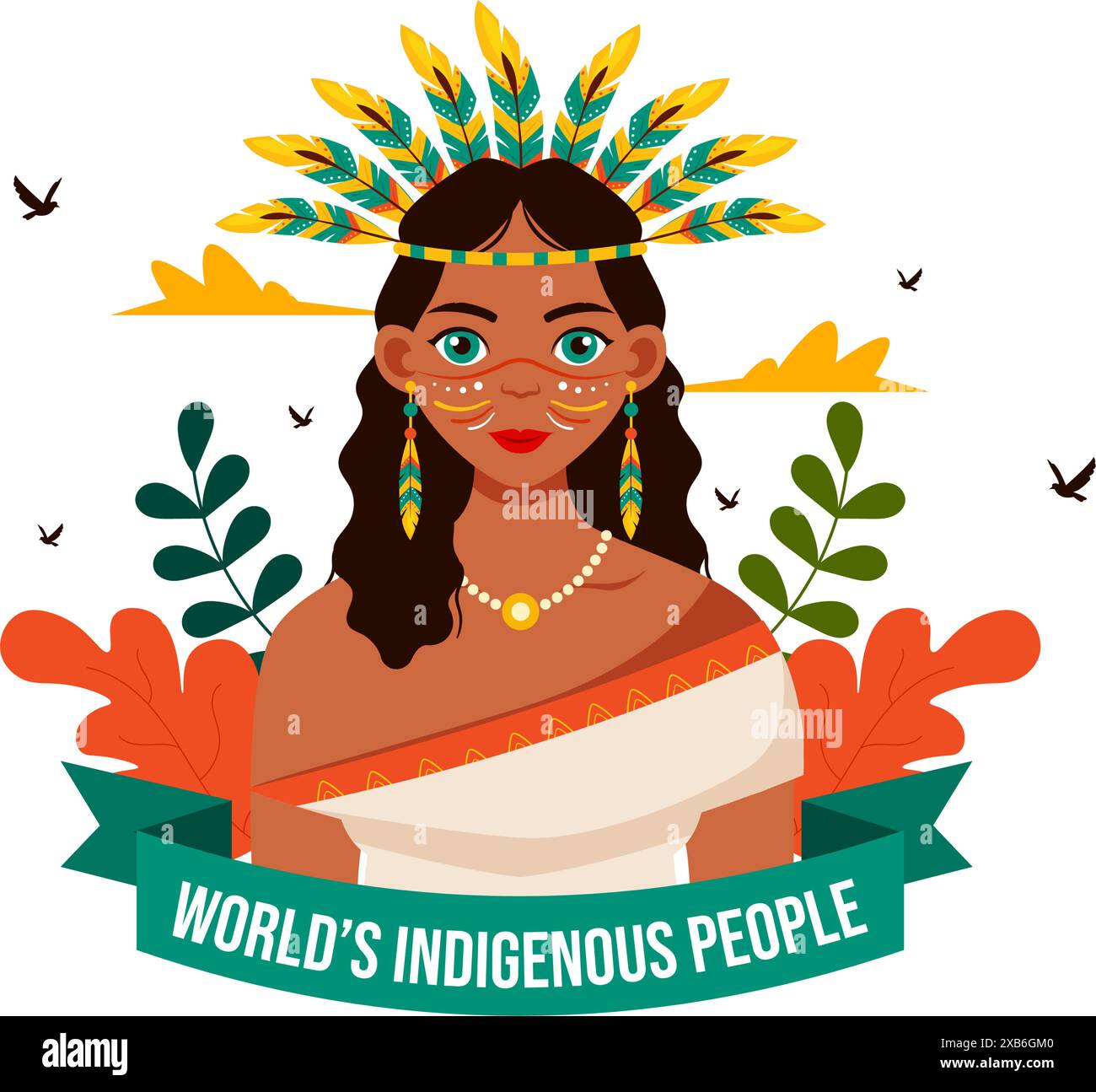 Vector Illustration For World Indigenous People Day On August 9 To Raise Awareness And Protect 