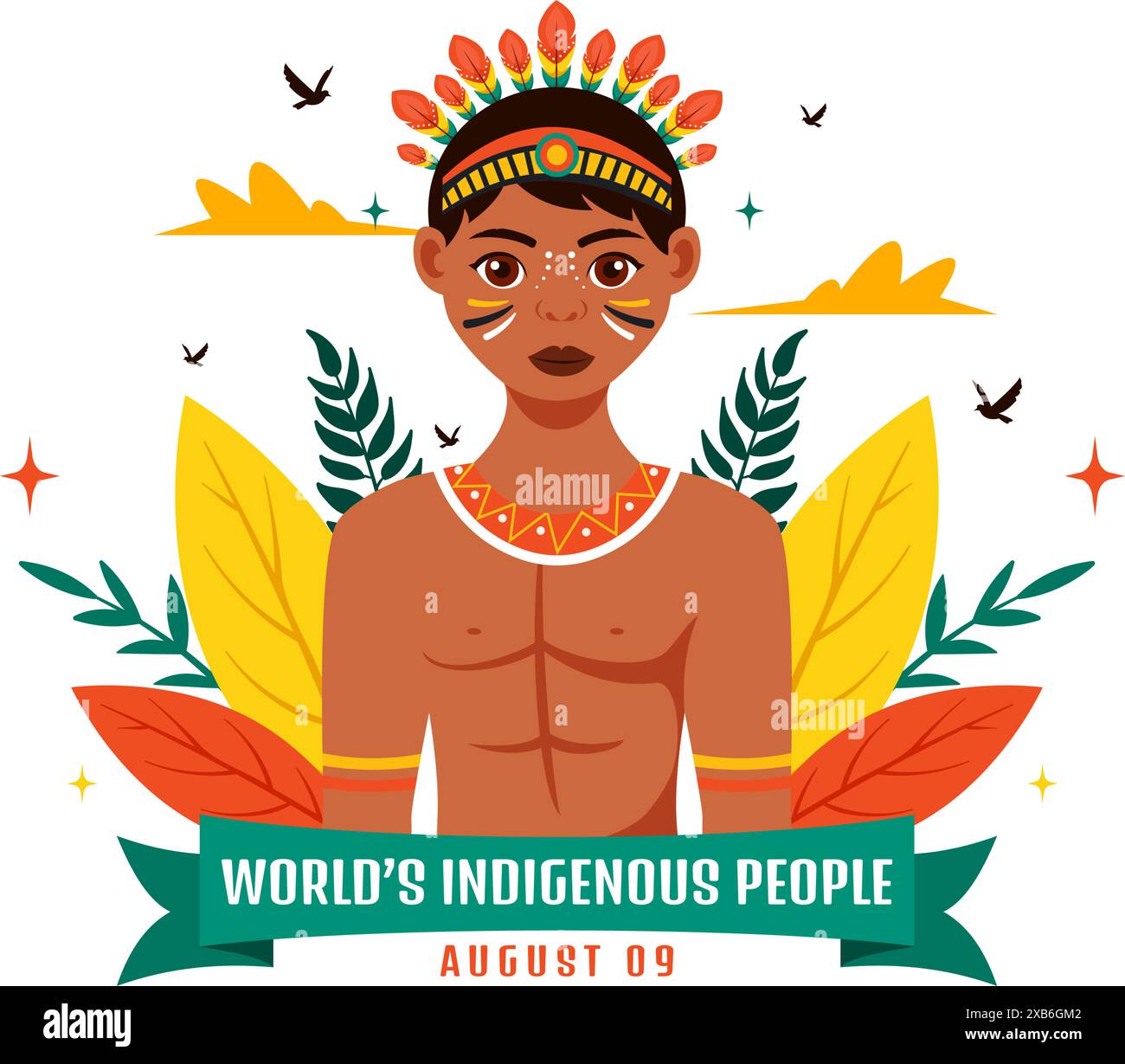 Vector Illustration for World Indigenous People Day on August 9 to ...