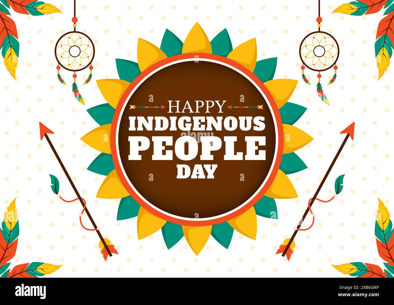 Vector Illustration for World Indigenous People Day on August 9 to ...