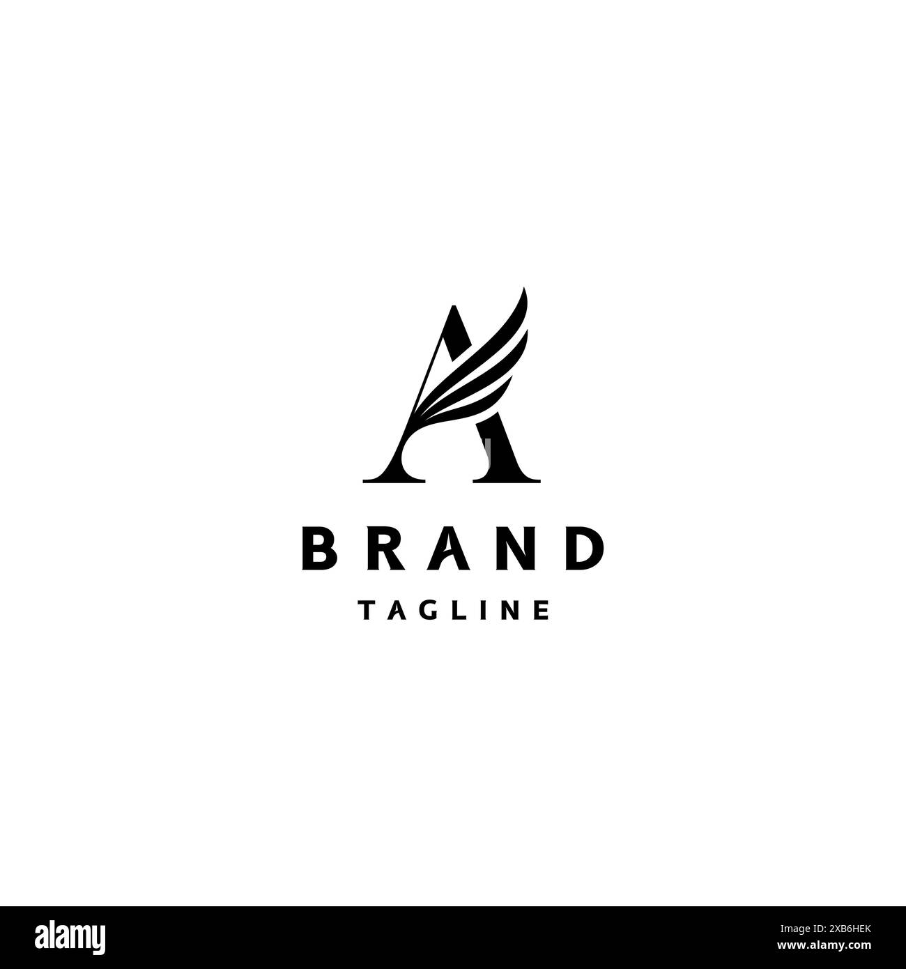 Initial Letter A and Wing Logo Design. Aviation And Automotive Design ...