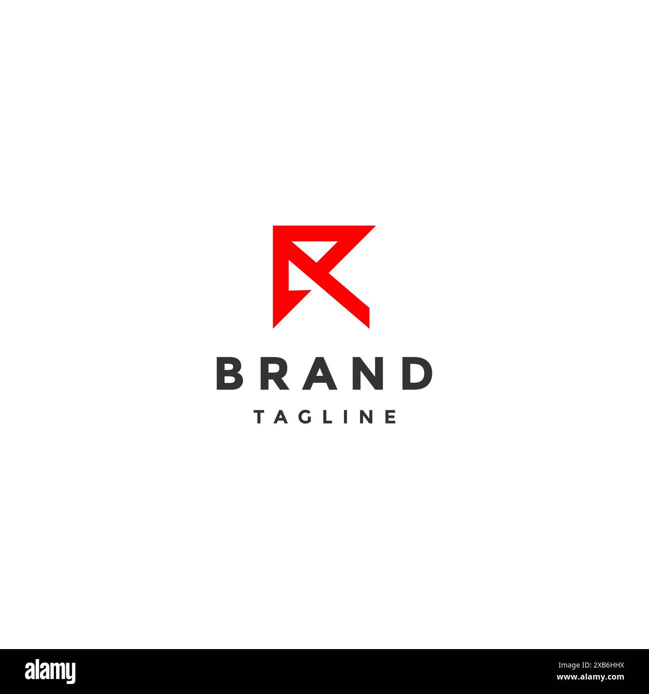 Initial Letter R Shaped Arrow Logo Design. Minimalist line of the ...