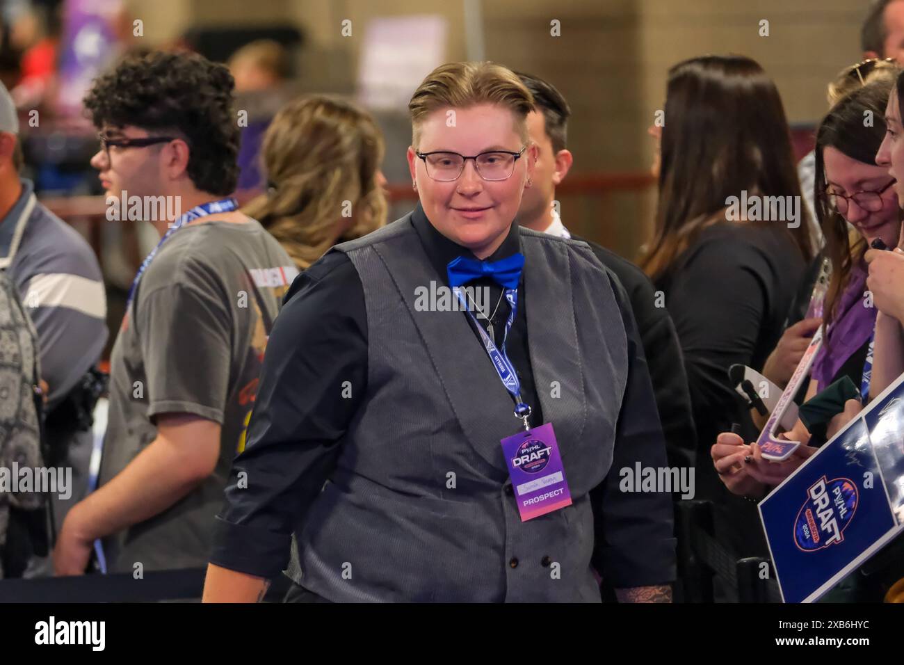 Minneapolis, Minnesota, USA. 10th June, 2024. SARAH VARGA arrives ...