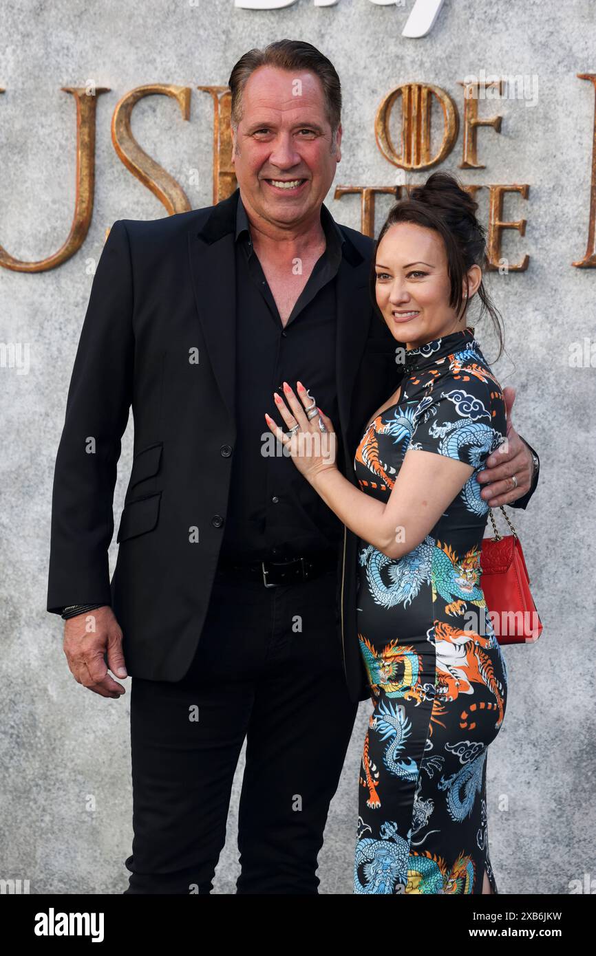 London, UK. 10th June, 2024. David Seaman and Frankie Poultney attend ...
