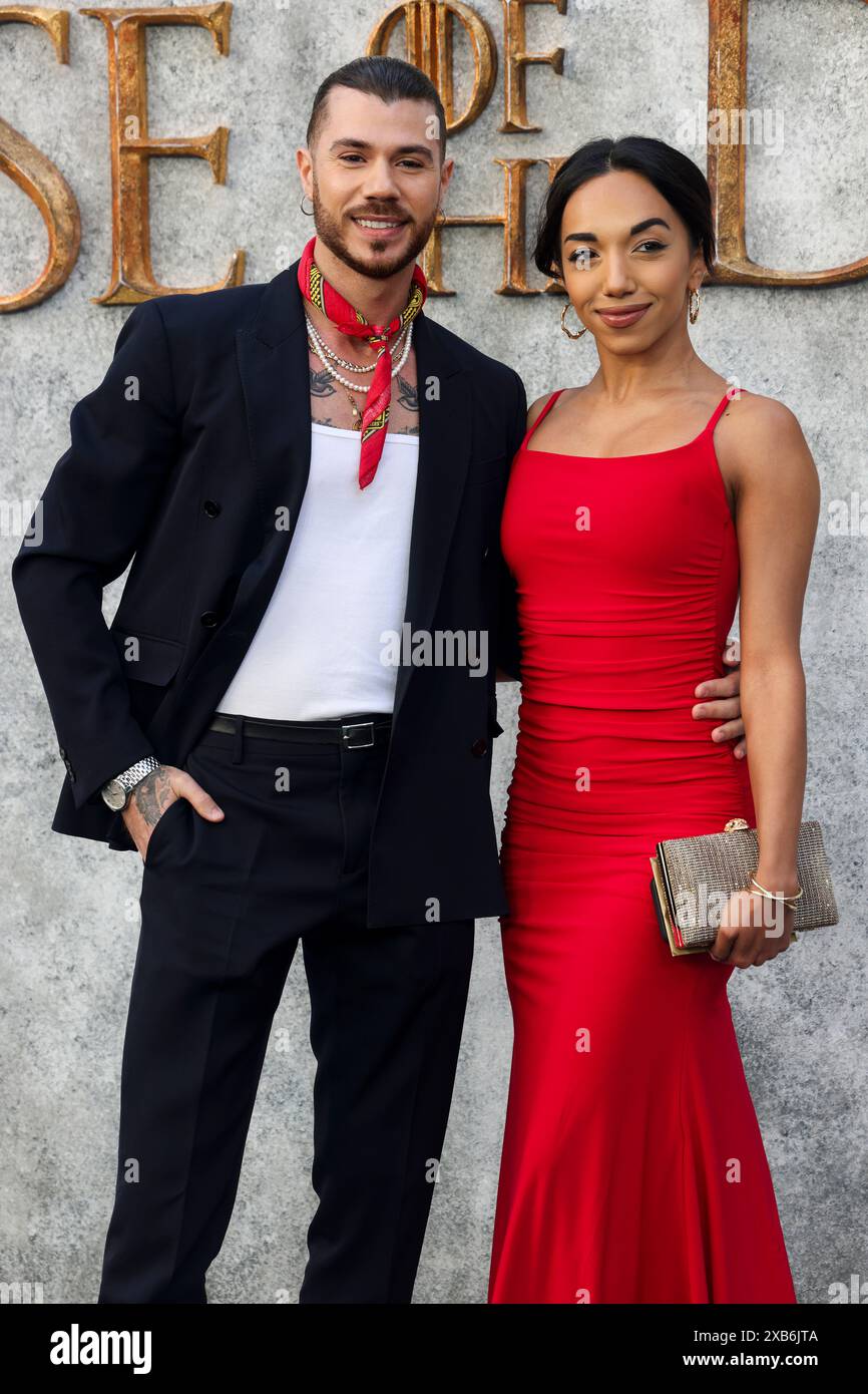 London, UK. 10th June, 2024. Simone Arena and Michelle Tsiakkas attend ...