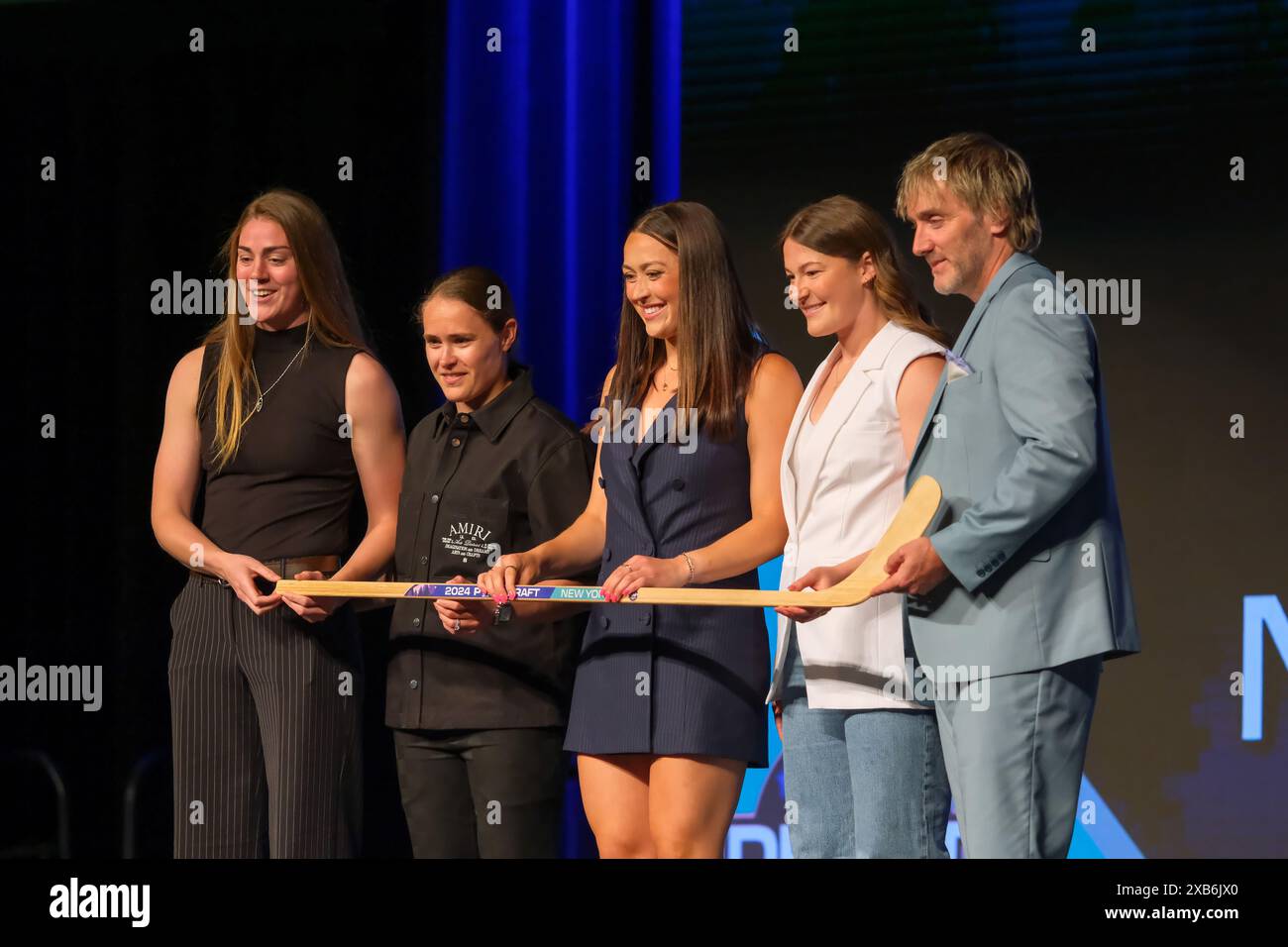Minneapolis, Minnesota, USA. 10th June, 2024. GABBY ROSENTHAL (center ...