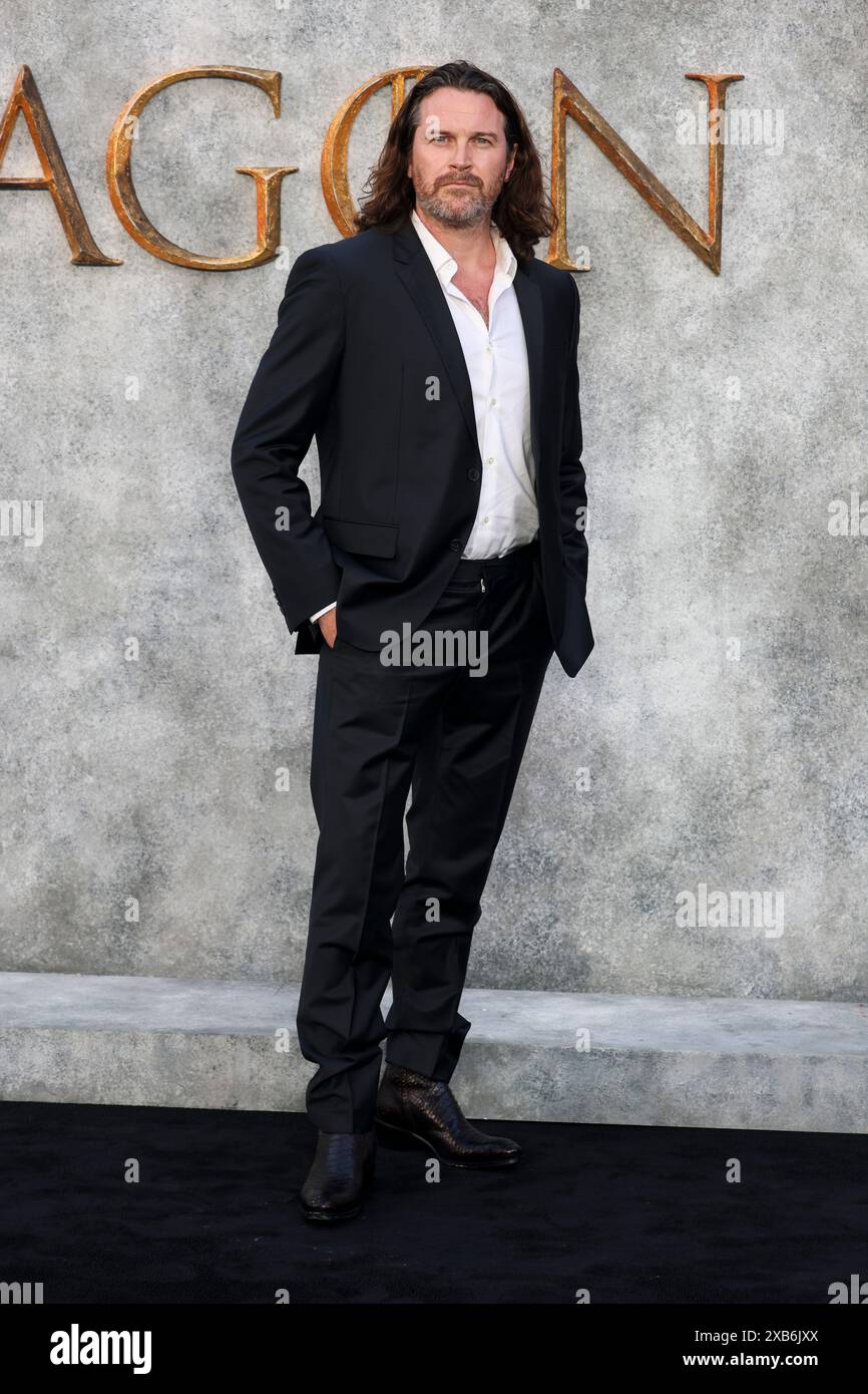 London, UK. 10th June, 2024. Kieran Bew attends the House Of The Dragon ...