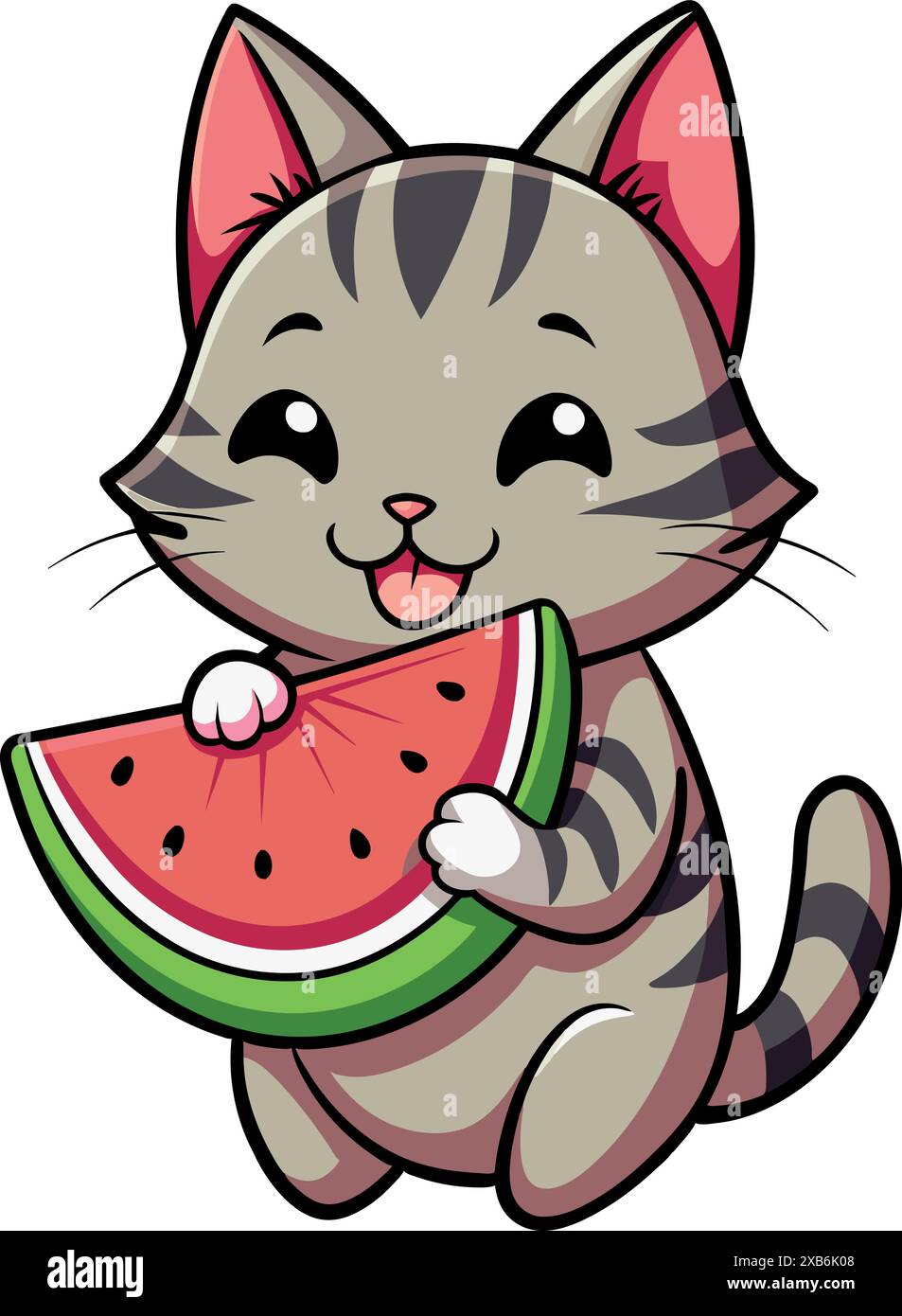 Cat with watermelon hi-res stock photography and images - Alamy