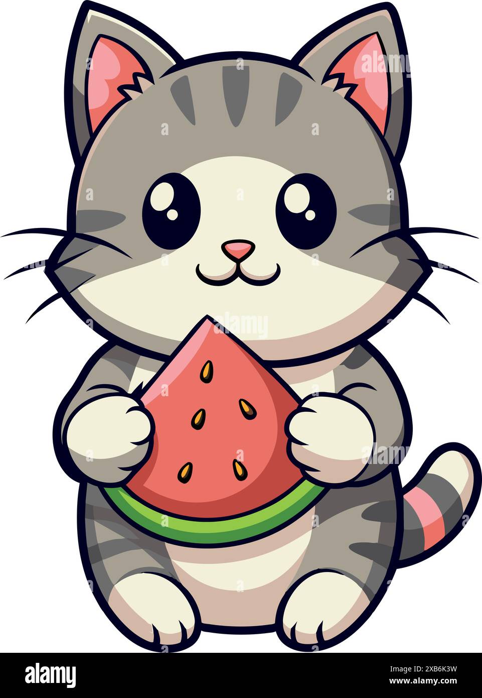 Watermelon snack kitty hi-res stock photography and images - Alamy