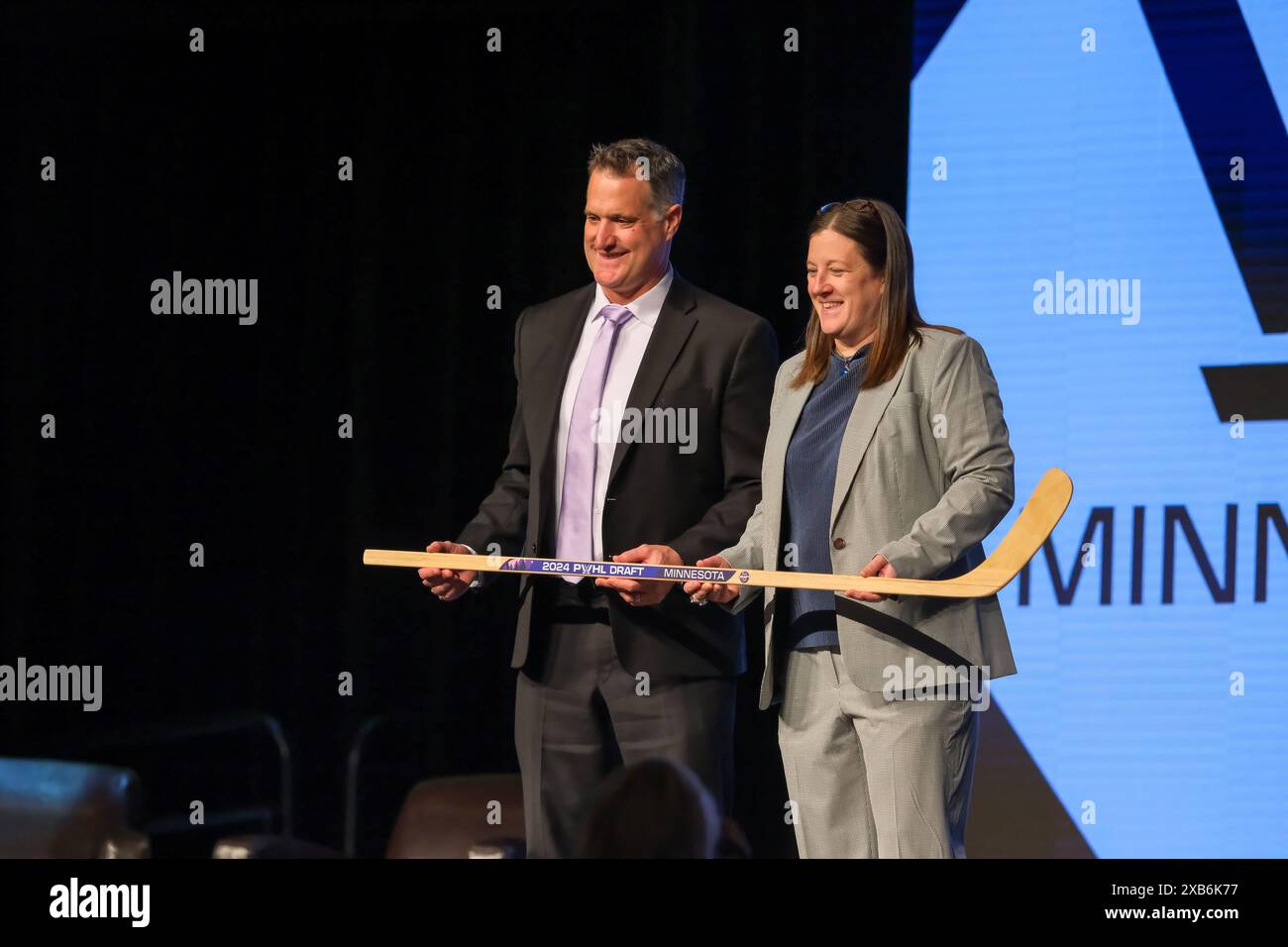 Minneapolis, Minnesota, USA. 10th June, 2024. Minnesota head coach KEN ...