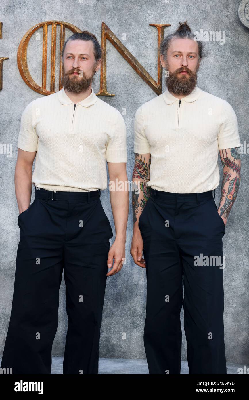 London, UK. 10th June, 2024. Luke Tittensor and Elliott Tittensor ...