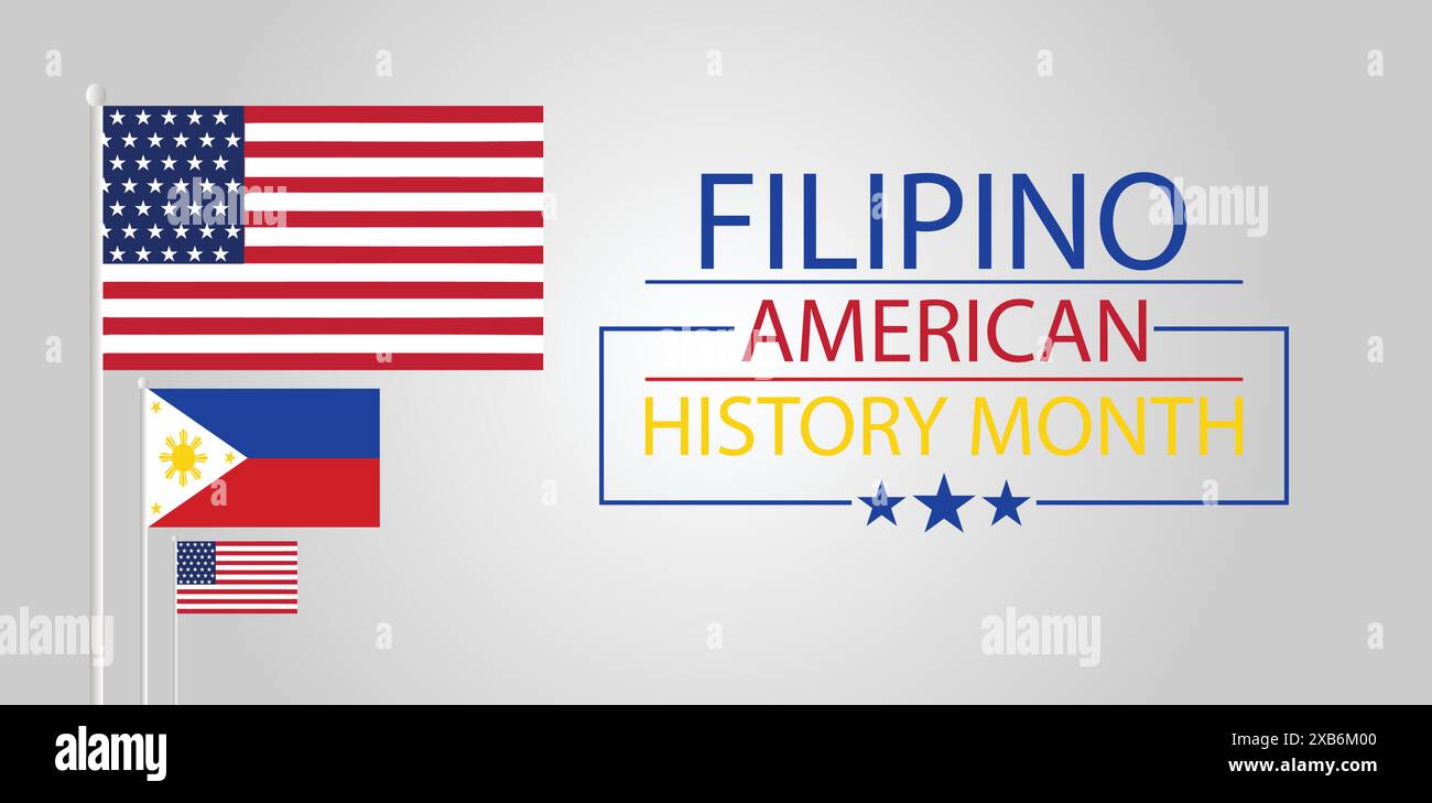 Celebrating Filipino American Heritage History Month with USA Flag ...