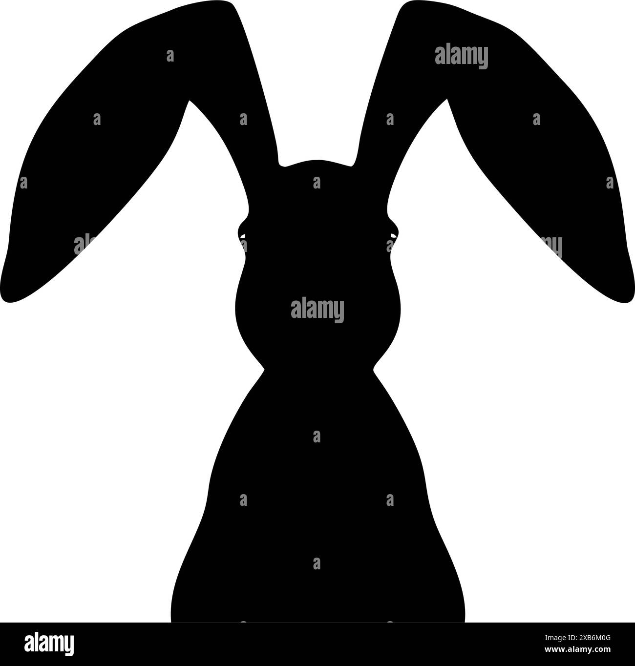 Minimalist Rabbit Outline Creative Illustration Stock Vector Image ...