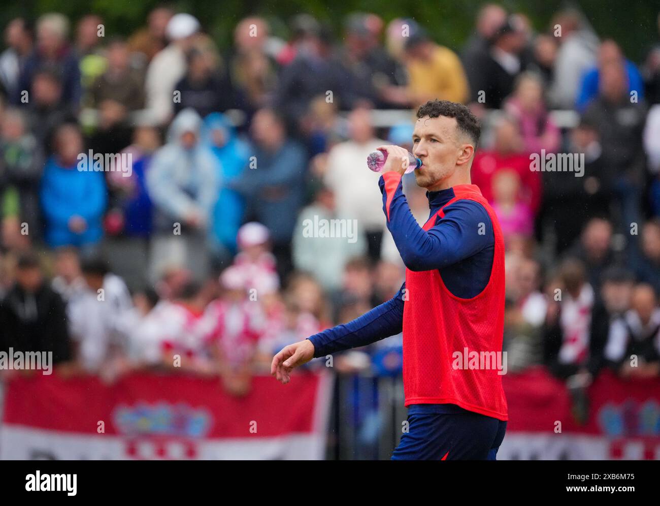 Neuruppin, Germany. 10th June, 2024. Croatia's Ivan Perisic trains at ...