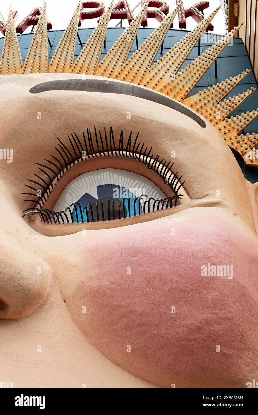 World Famous entrance to Luna Park face, Milsons Point, Sydney Stock ...