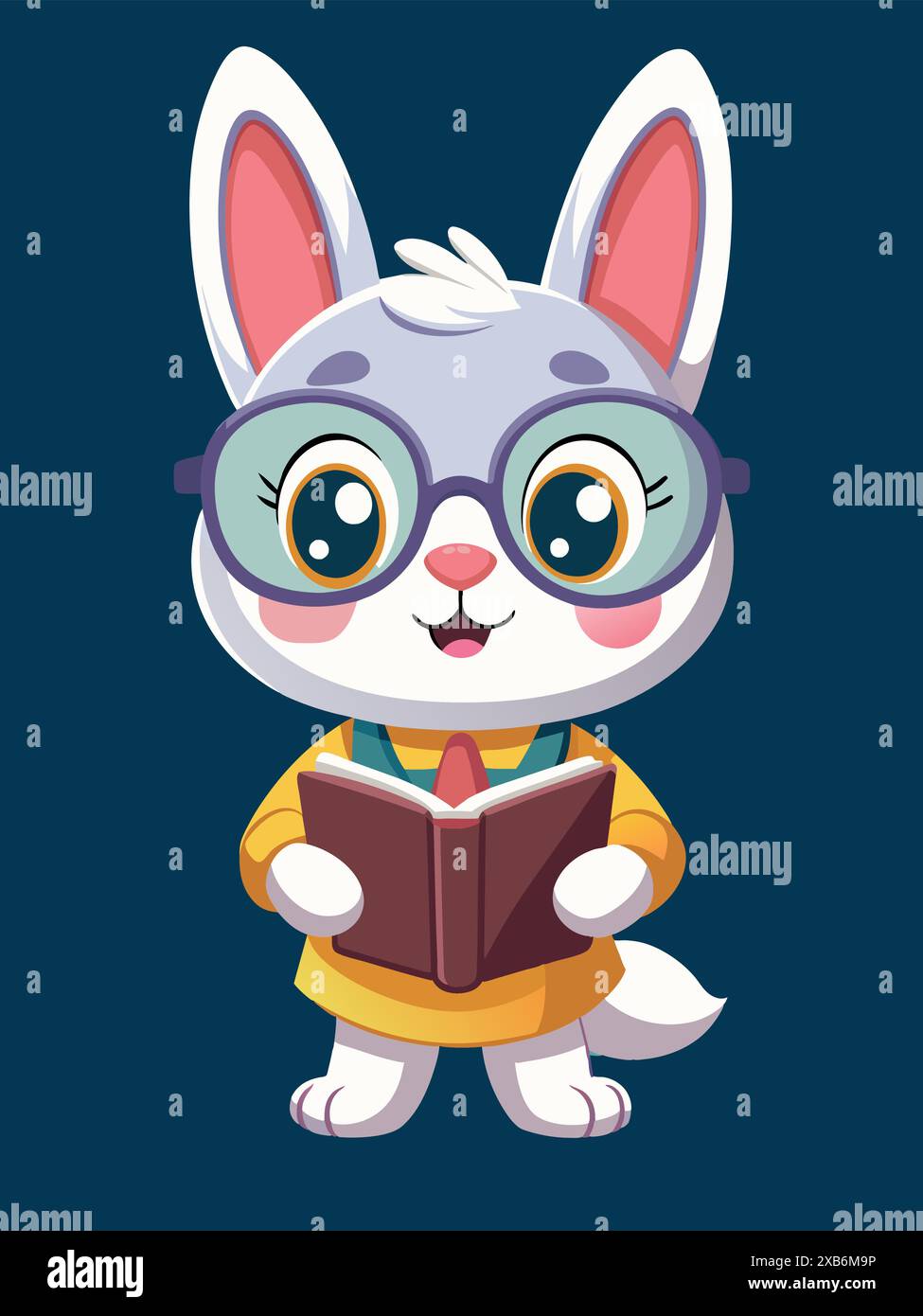 Bunny in glasses graphic hi-res stock photography and images - Alamy